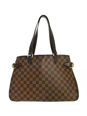 LOUIS VUITTON Damier Batignolles Patterned Tote Bag - Brown