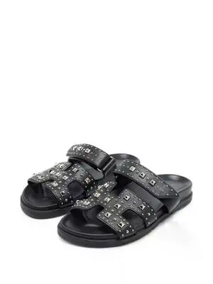 Hermès Chypre Studded Flat Sandals