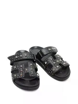 Hermès Chypre Studded Flat Sandals