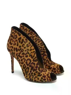 GIANVITO ROSSI Vamp Leopard-print Ankle Boots