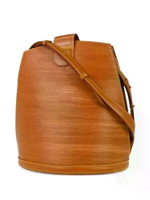 LOUIS VUITTON Epi Cluny Leather Bucket Bag - Brown