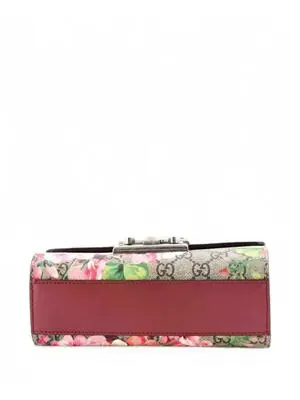 Gucci Padlock Blooms Print Gg Coated Canvas Small Shoulder Bag