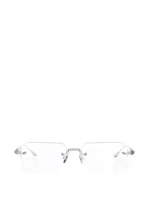 AKONI Geometric-frame Glasses - Silver