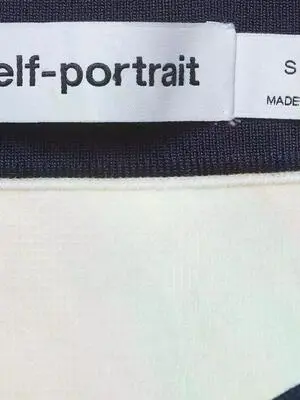 SELF-PORTRAIT Embellished Bow-detail Mini Skirt