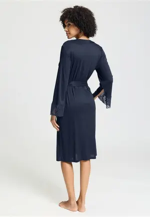 Hanro Azelia Floral Tulle Tencel Robe