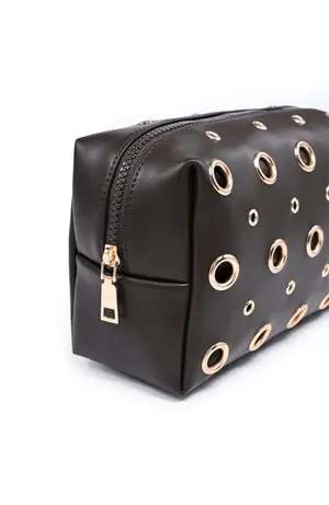 URBAN ESSENTIALS Grommet Revival Cosmetic & Travel Organizer Pouch - Espresso