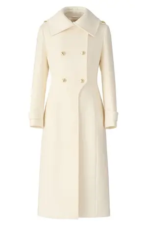 Mackage Elodie-r Double Breasted Wool Blend Coat - Cream