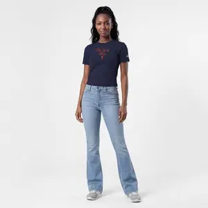Champion New York Mets Soft-touch Fitted Cropped T-shirt