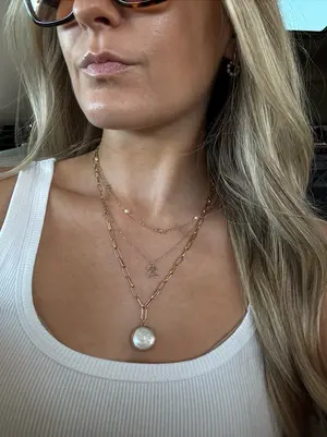 SET & STONES Gianna Initial Necklace - Gold/b