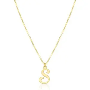 SET & STONES Gianna Initial Necklace Gold/s