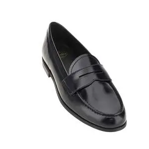 Church's Natalie' Fumé Polished Leather Loafers - Black