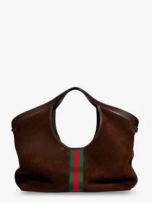 Gucci Giglio Perforated Suede Shopping Bag