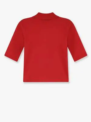Gucci Fine Stretch Silk Knit Polo Shirt