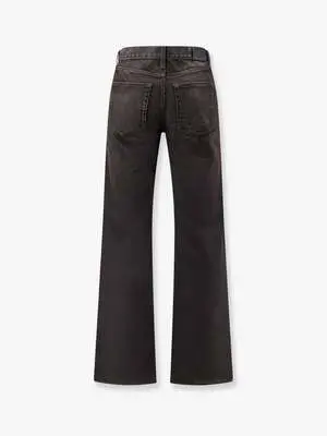 Gucci Cotton Denim Trousers With Horsebit Detail