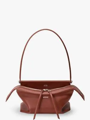 Loewe Whisker Small Calfskin Handbag - Brown