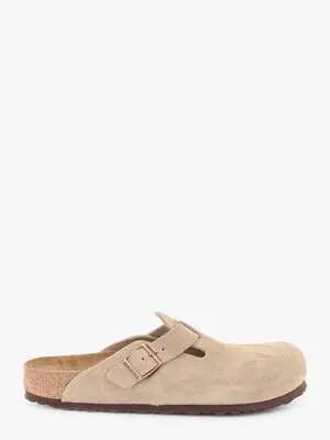 BIRKENSTOCK Boston Suede Clog - Beige