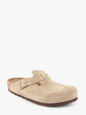 BIRKENSTOCK Boston Suede Clog - Beige