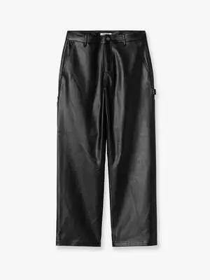 Carhartt Work In Progress Arizona Faux Leather Trousers - Black