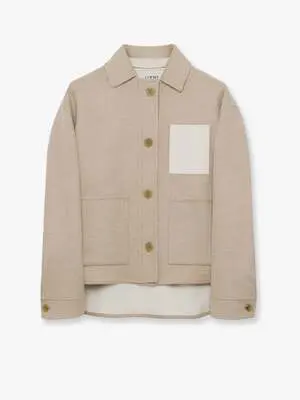 Loewe Workwear Wool And Cashmere Jacket - Beige