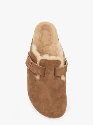 BIRKENSTOCK Boston Vl/shearling Suede Clog