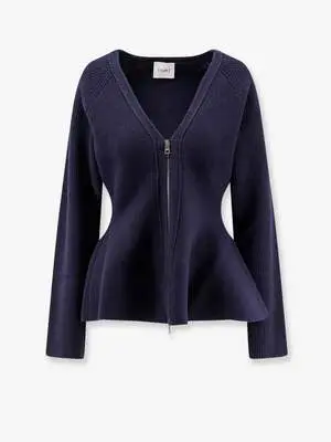 NUDE Wool Blend Cardigan - Blue