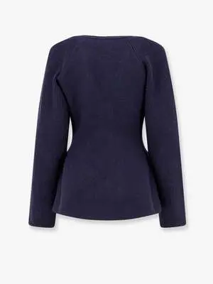NUDE Wool Blend Cardigan - Blue