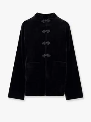RÓHE Velvet Blazer With Pankou Closure