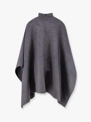 RÓHE Wool Cape With Toggle