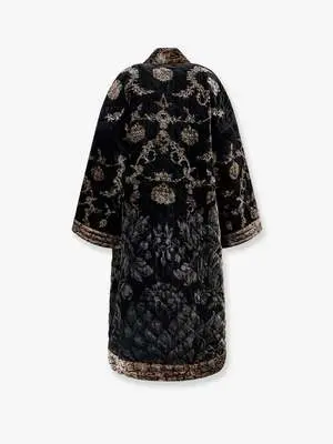 PIERRE-LOUIS MASCIA Kanpur Padded Viscose And Silk Kimono