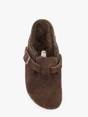 BIRKENSTOCK Boston Vl/shearling Suede Clog
