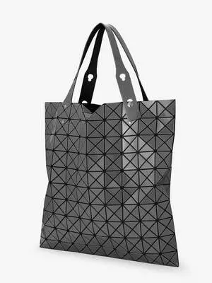 Issey Miyake Prism Gloss Shoulder Bag With Triangular Pattern - Grey