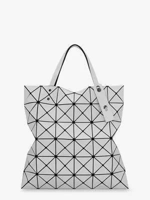 Issey Miyake Lucent Shoulder Bag With Triangular Pattern - Grey