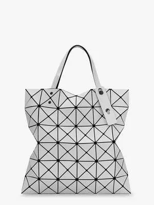 Issey Miyake Lucent Shoulder Bag With Triangular Pattern - Grey