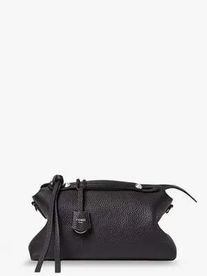 Fendi By The Way Soft Boston Bag With Shoulder Strap - Black