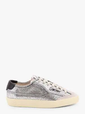 AUTRY Windscape Low Leather Sneakers - Silver
