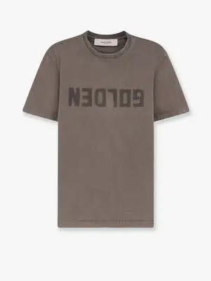 GOLDEN GOOSE Regular Distressed Cotton Tshirt