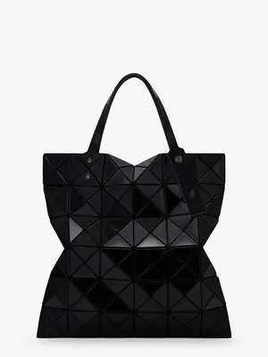 Issey Miyake Lucent Shoulder Bag With Triangular Pattern - Black