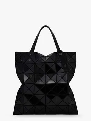 Issey Miyake Lucent Shoulder Bag With Triangular Pattern - Black