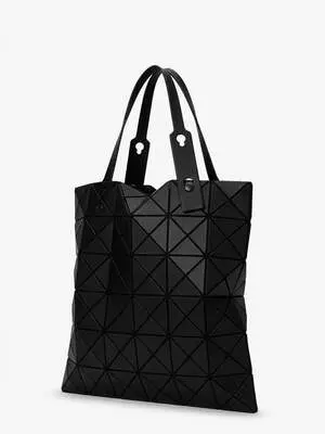 Issey Miyake Lucent Shoulder Bag With Triangular Pattern - Black