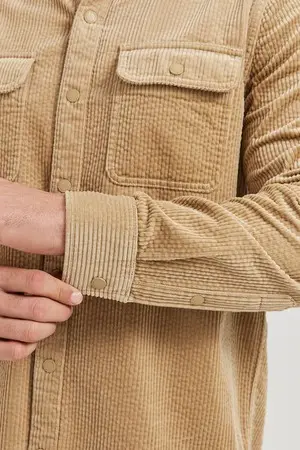 CLOUDVEIL Everyday Corduroy Shirt - Tan