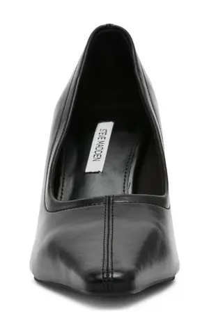 Steve Madden Hexx Faux Leather Pointed Toe Pump - Black