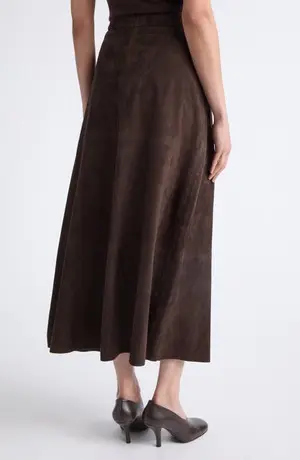 Max Mara Fiorire Suede Skirt