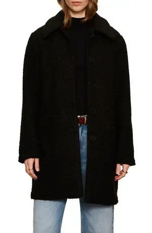 Sanctuary Upside Faux Fur Jacket - Black