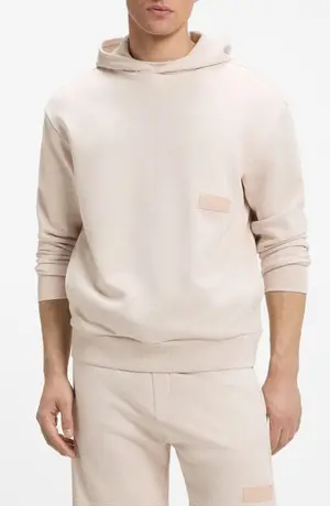BOSS Cotton Blend Hoodie - Medium Pink