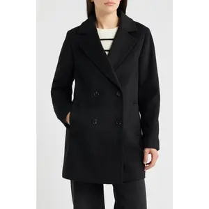 Calvin Klein Wool Blend Peacoat Black