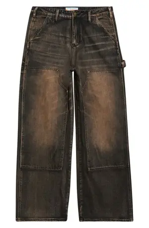 NOTHING GROWS OVERNIGHT Steel Toe Double Knee Baggy Jeans