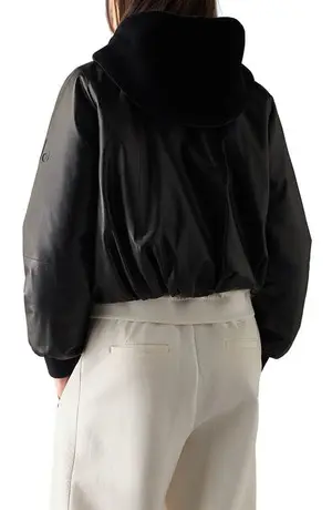 Moose Knuckles Cardin Leather Bomber Jacket