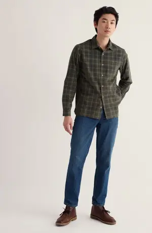 SEASALT CORNWALL Shoreman Plaid Organic Cotton Shirt