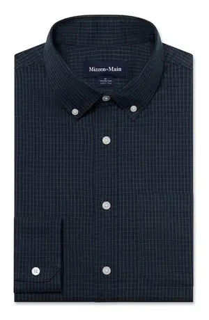 Mizzen+main Kennedy Trim Fit Grid Button-down Shirt