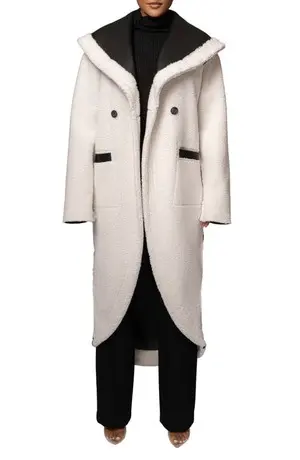 JLUXLABEL Jaida Reversible Faux Shearling Coat